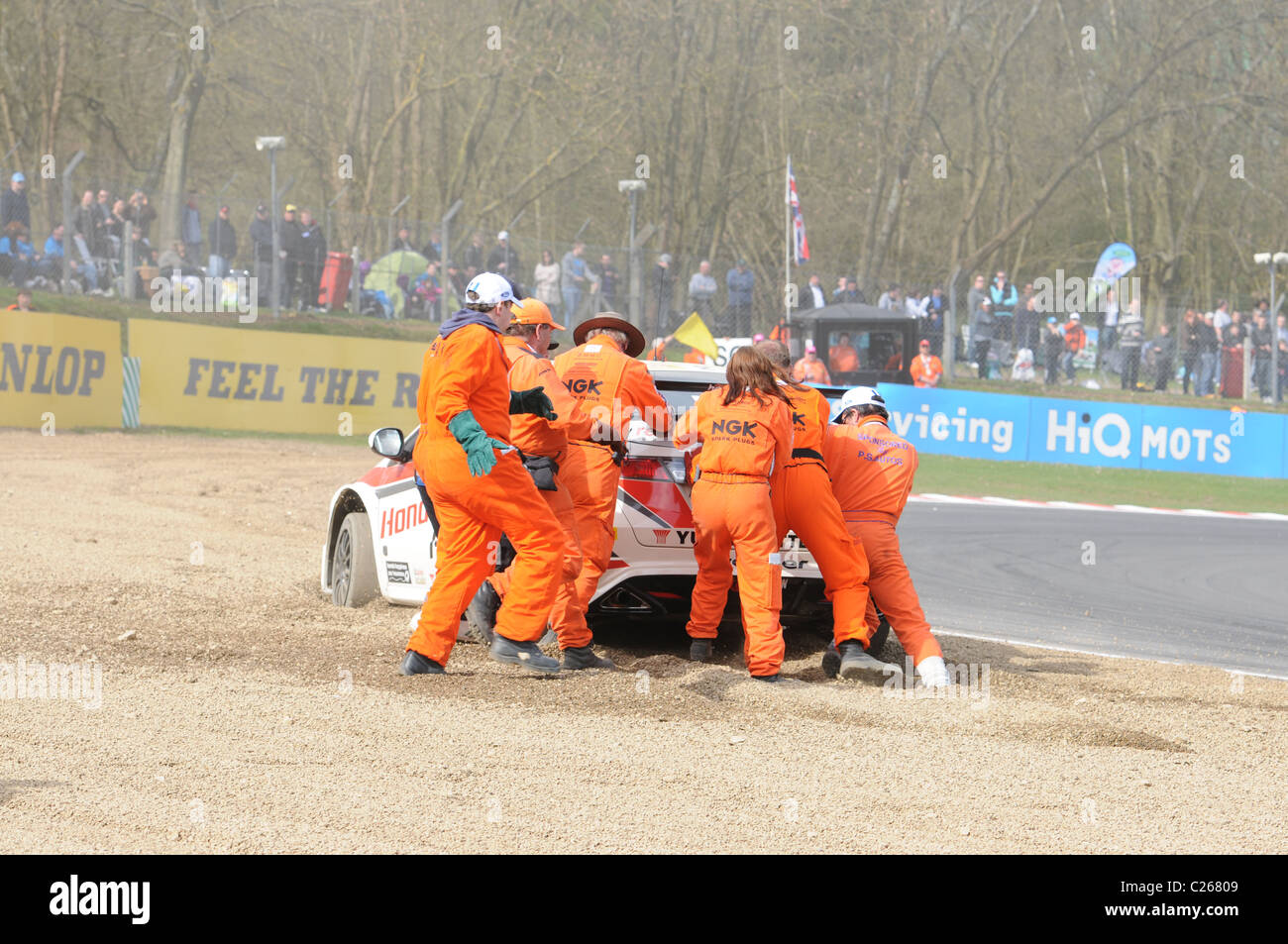 Matt Neil Spins off at BTCC Brands Hatch Stock Photo - Alamy