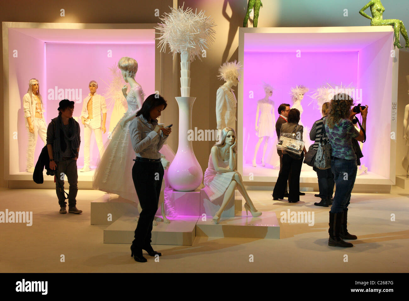 Trade show for shop design and merchandising Stock Photo - Alamy