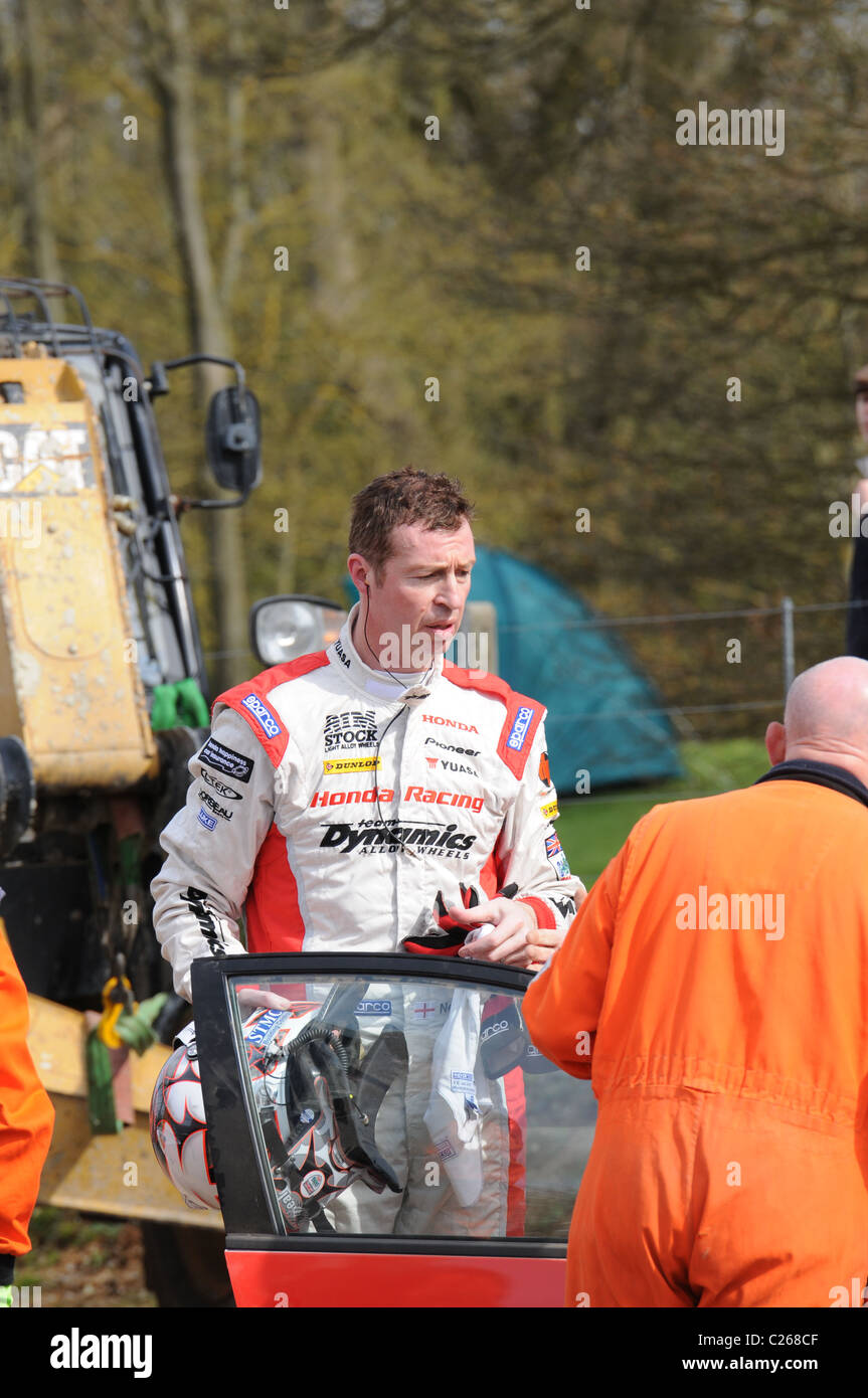 Dejected Matt Neil after spin at Brands Hatch BTCC Stock Photo - Alamy