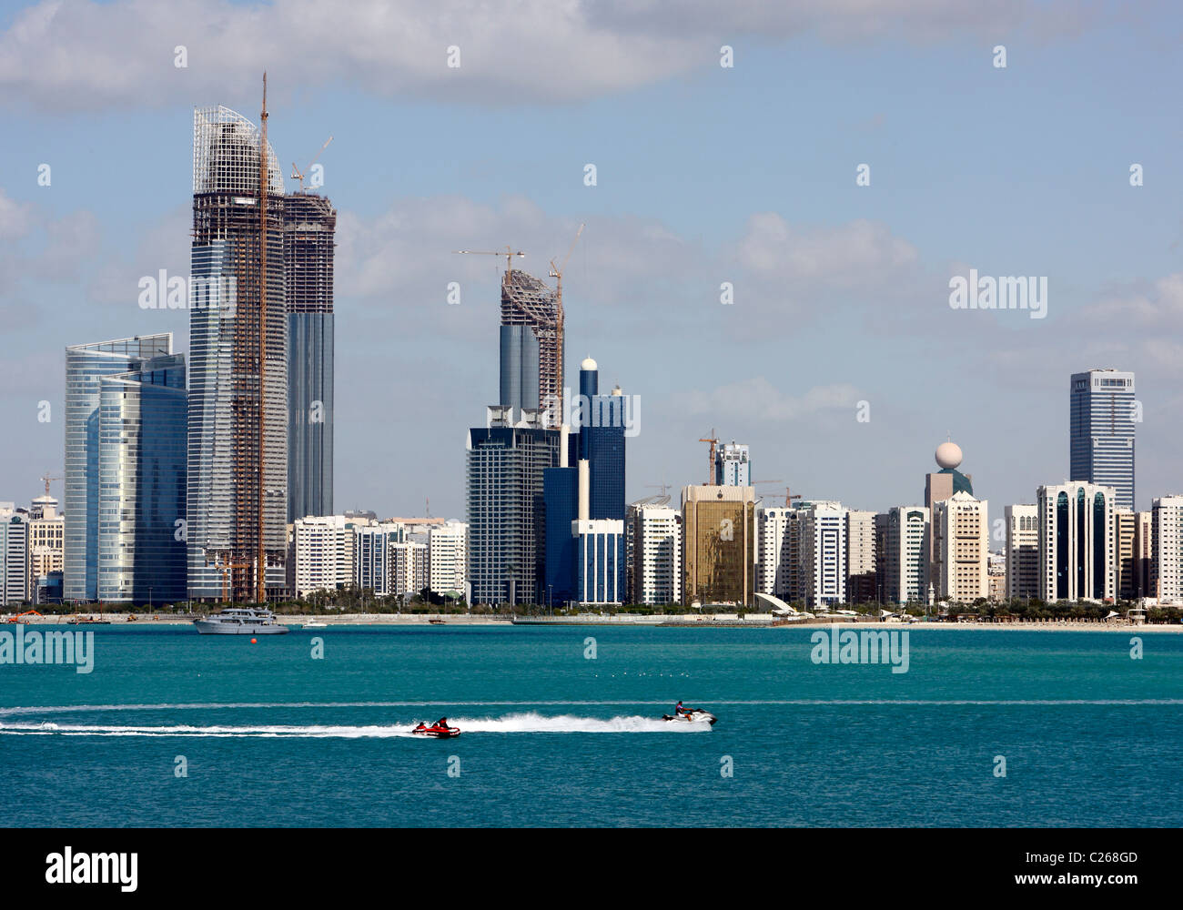 Skyline of Abu Dhabi, capital of United Arab Emirates Stock Photo - Alamy