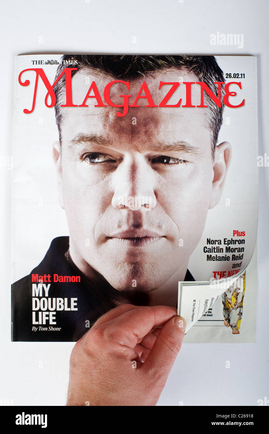 The Saturday Times colour magazine Stock Photo - Alamy