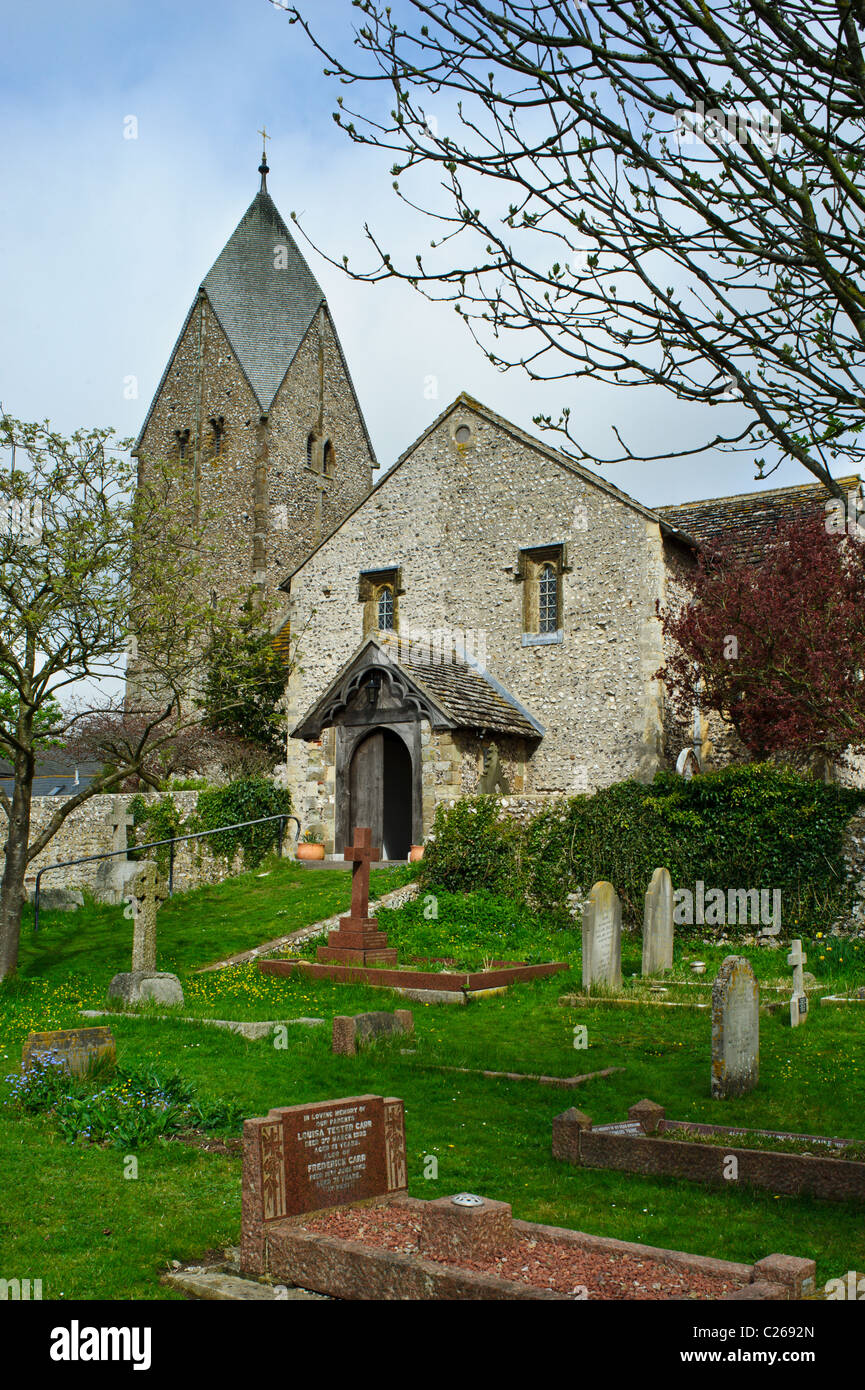 St. Mary's Church, Sompting in the South Downs. It features the only ...