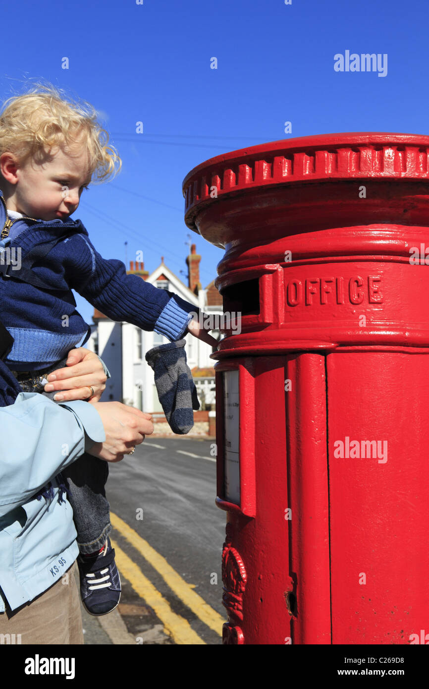 Boy post box letter hi-res stock photography and images - Alamy