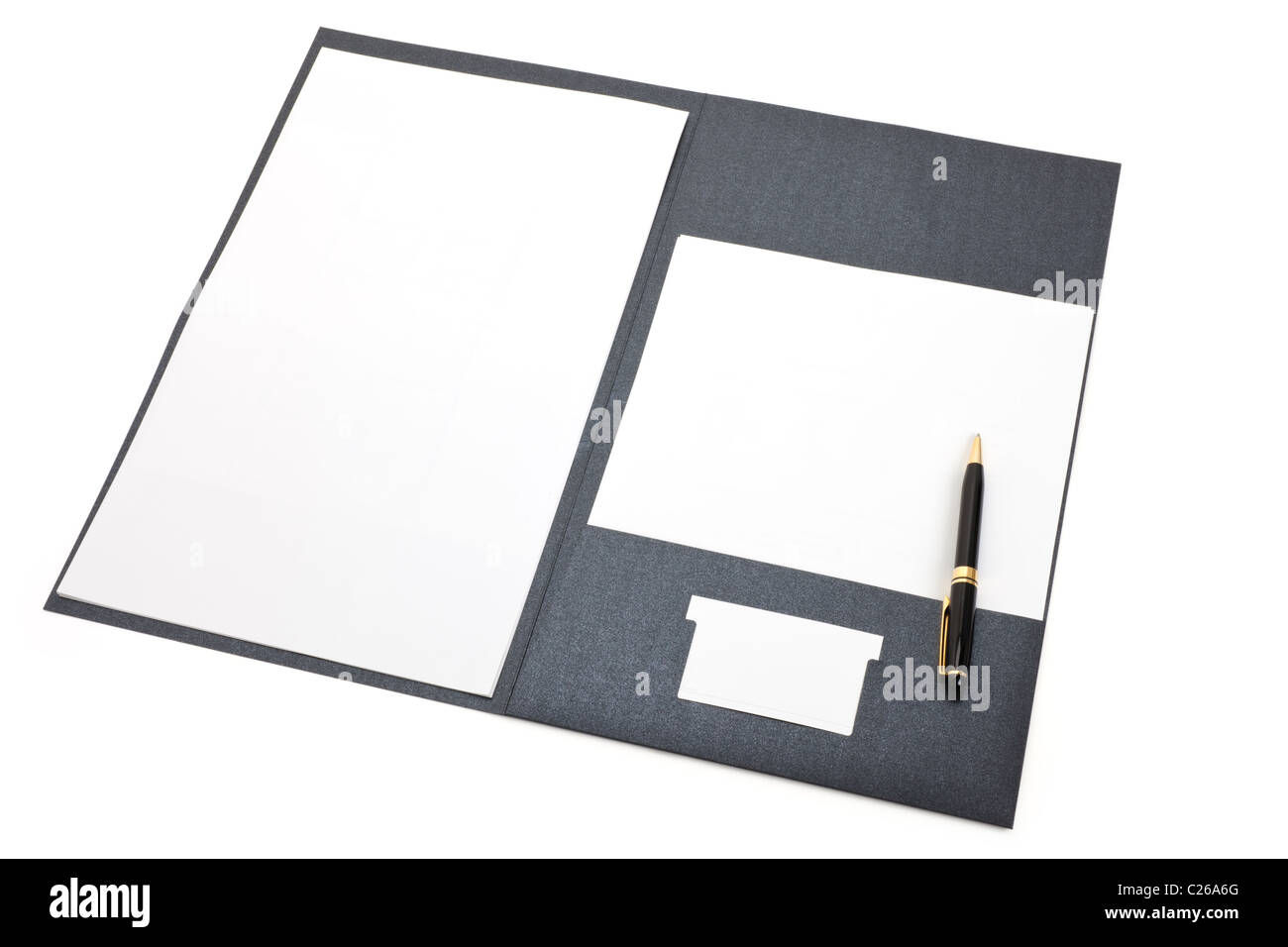 Presentation Folders with white background Stock Photo - Alamy