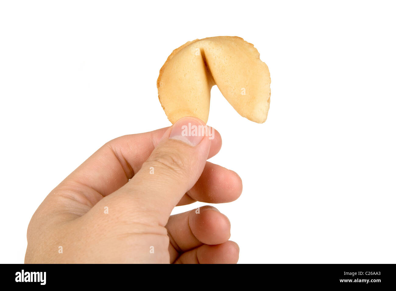 Fortune Cookies with white background Stock Photo - Alamy