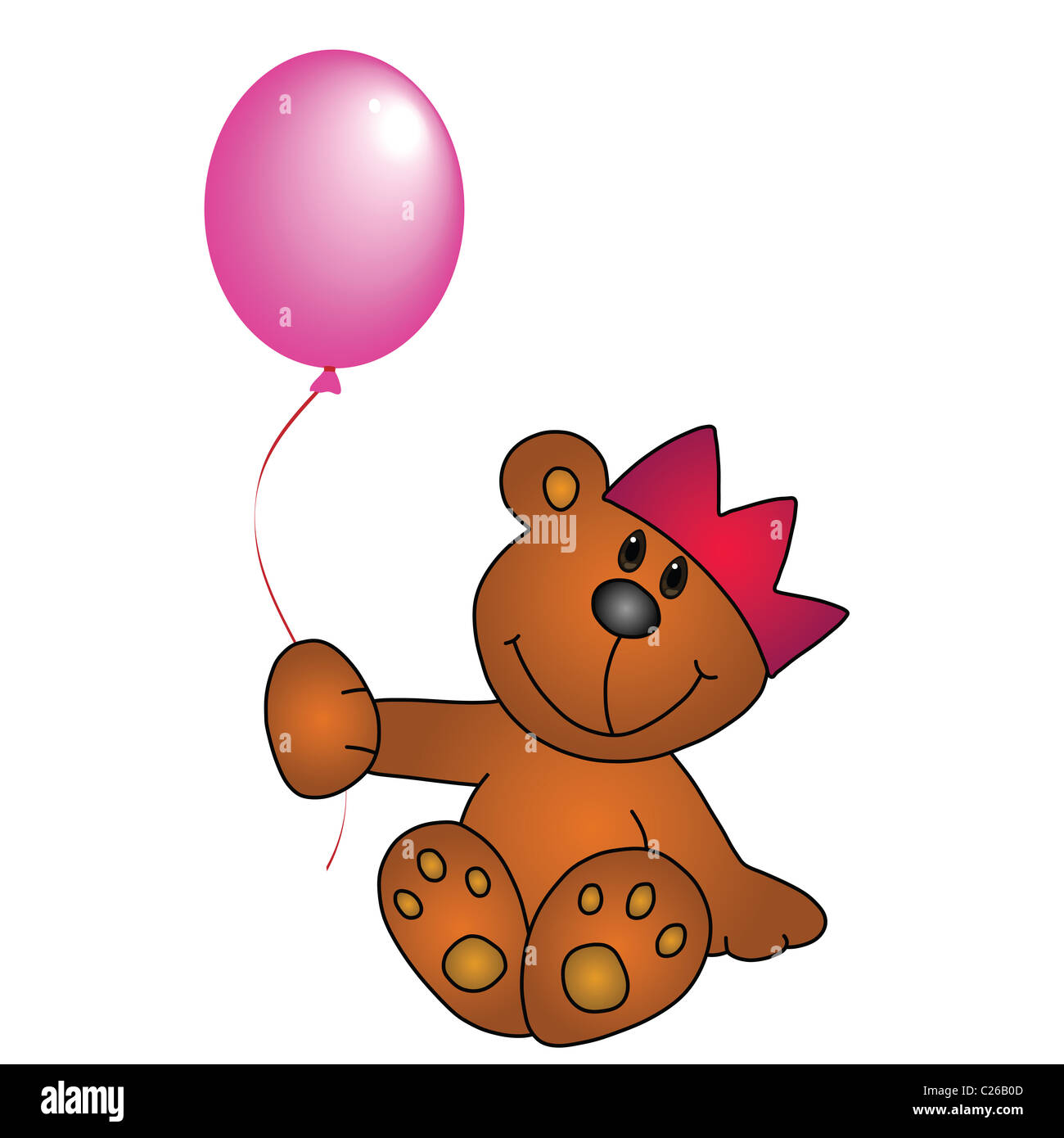 Cartoon teddy bear celebrating a special event Stock Photo - Alamy