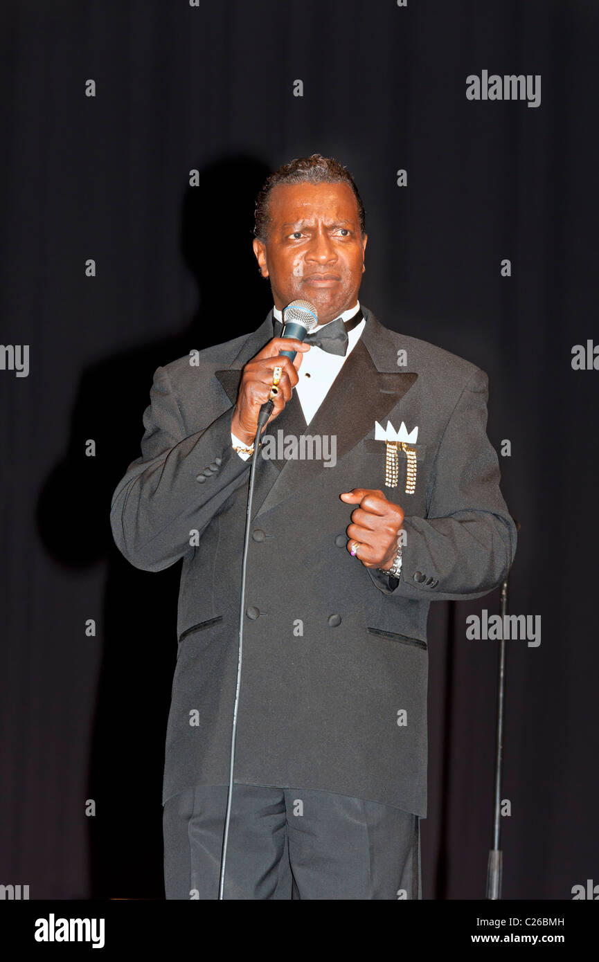 APRIL 2, 2011 - BELLMORE, New York; Doo Wop Concert skeptical lead ...