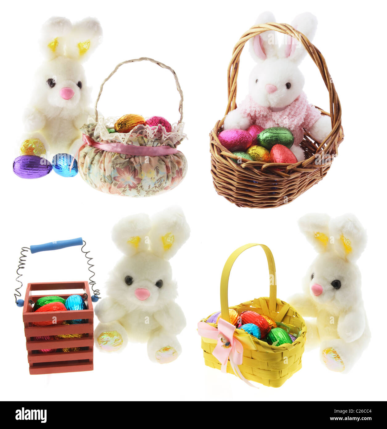 Easter eggs bunnies Cut Out Stock Images & Pictures - Alamy