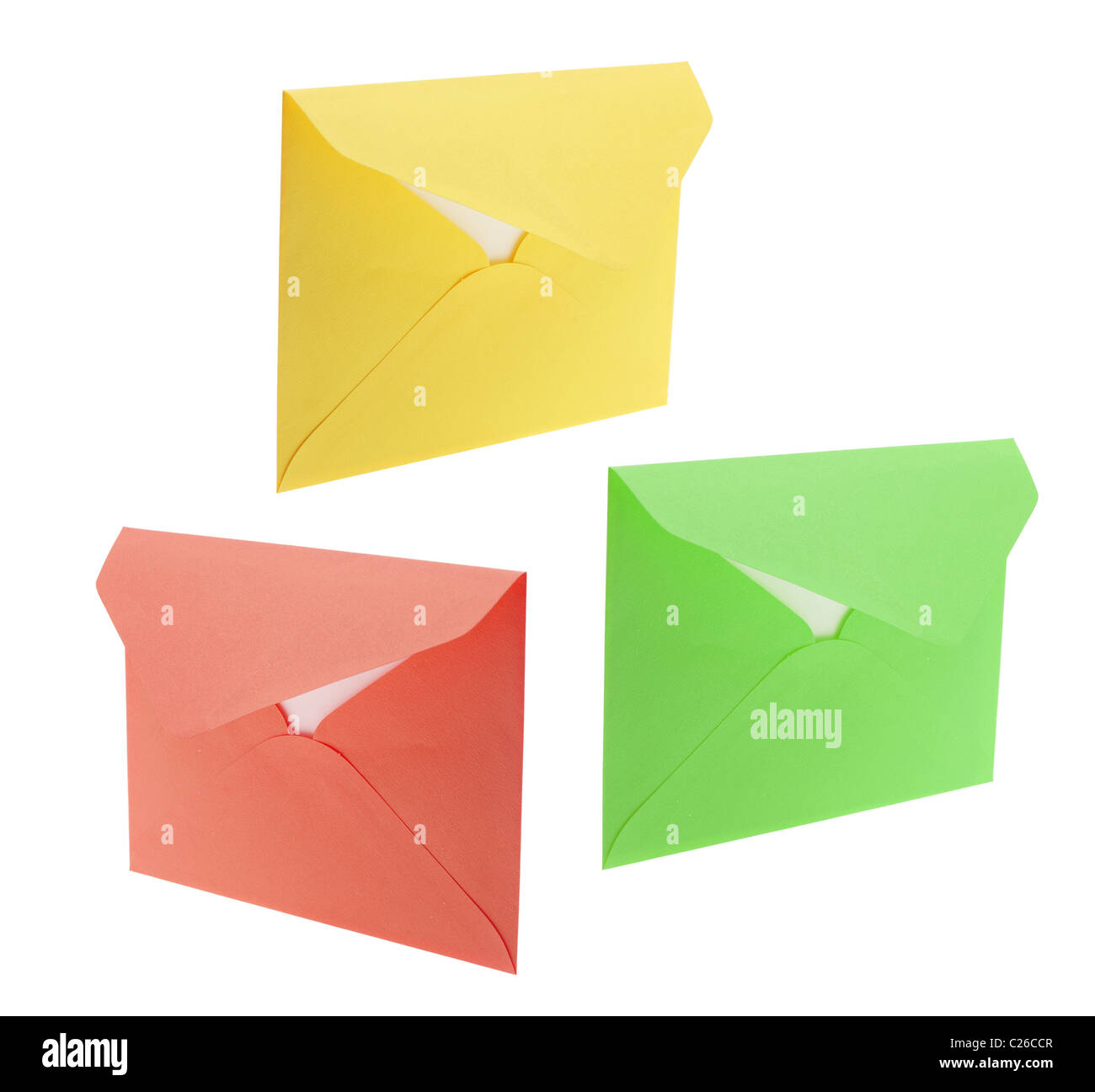 Envelopes colour hi-res stock photography and images - Alamy