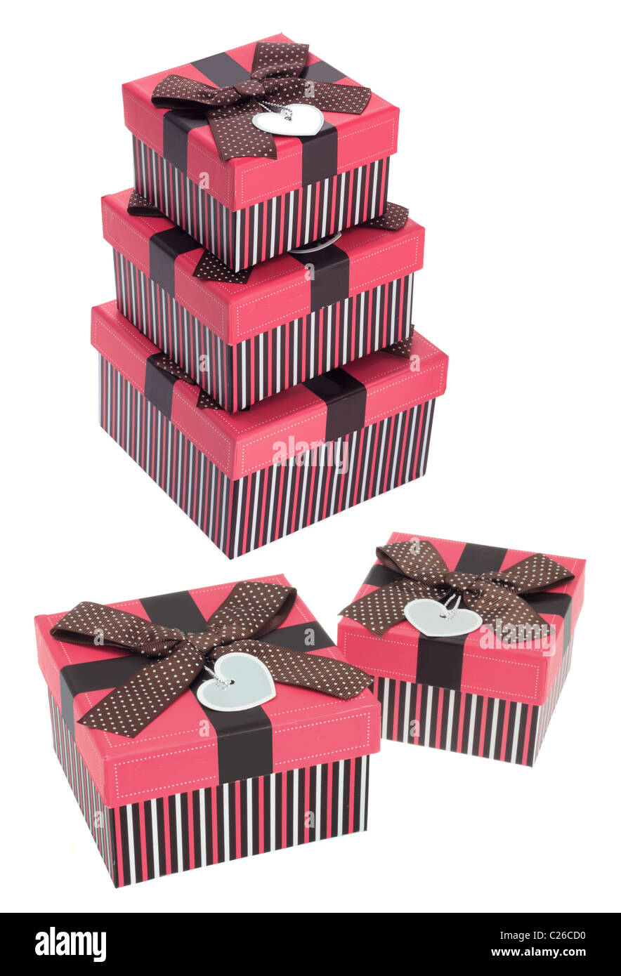 Stack of parcels Cut Out Stock Images & Pictures - Alamy