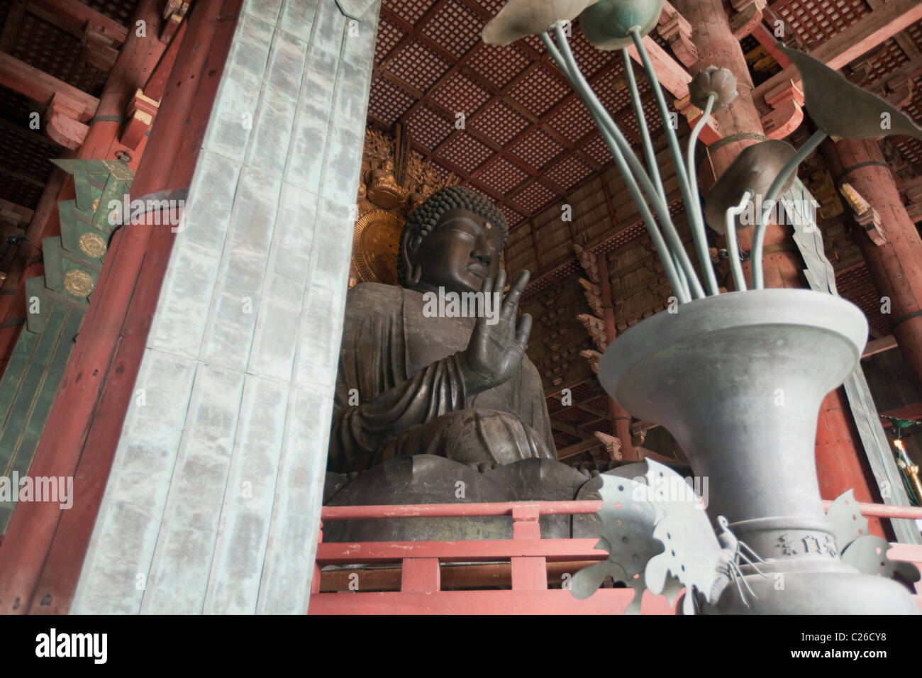 Daibutsu (Great Buddha) in Daibutsu-den (Hall of the Great Buddha ...