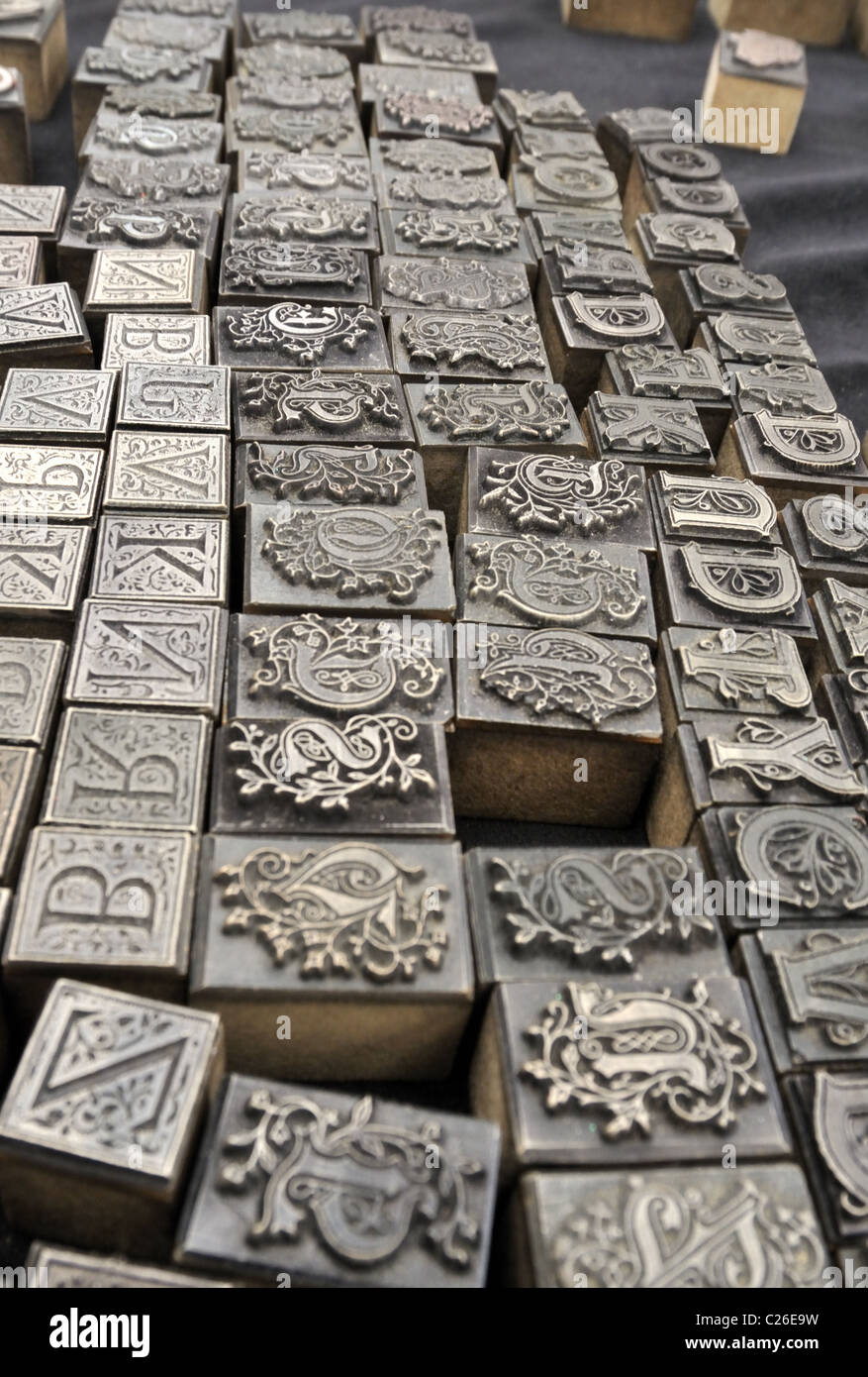 Typesetting blocks hi-res stock photography and images - Alamy
