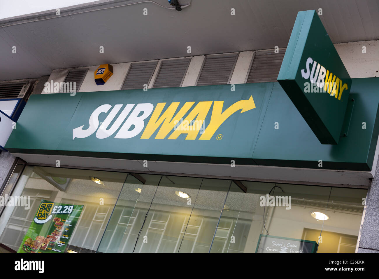 Subway takeaway sandwich shop, situated in Shrewsbury Stock Photo - Alamy