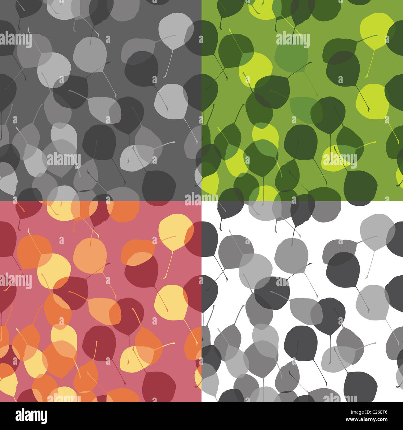 Repeating leaf pattern hi-res stock photography and images - Alamy