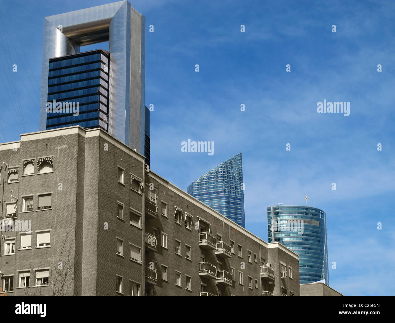 Sample of new buildings and old Stock Photo - Alamy