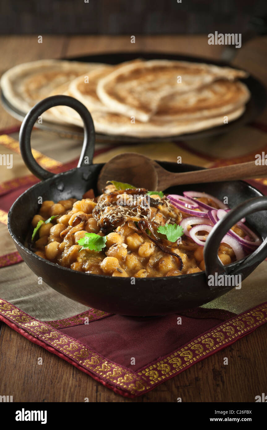 Chana masala Indian food Stock Photo - Alamy