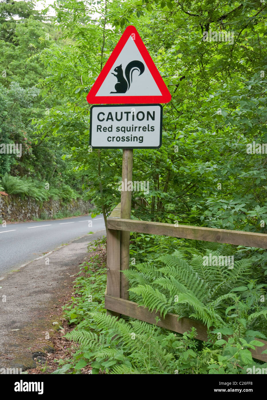 Road sign warning motorists red hi-res stock photography and images - Alamy