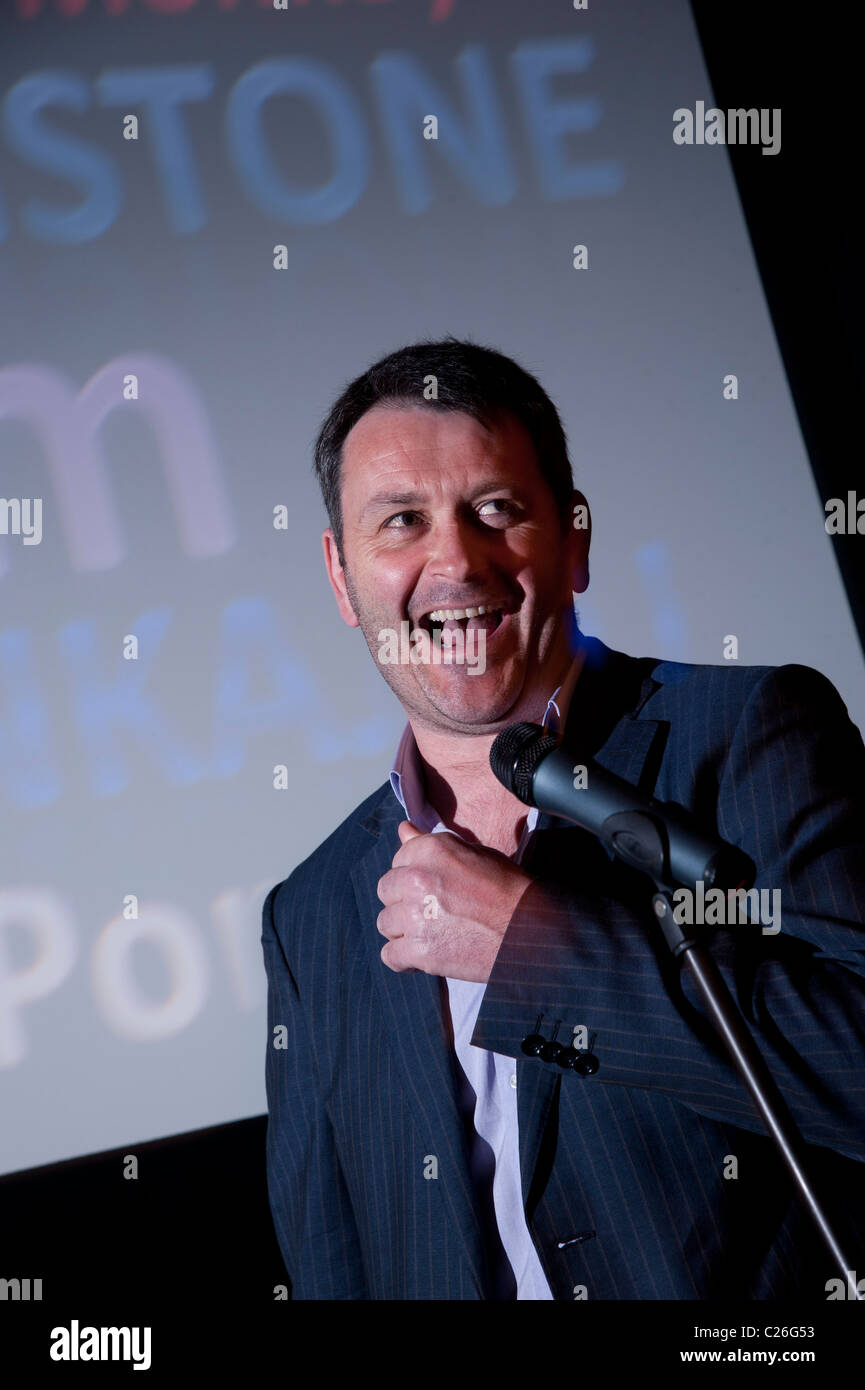 welsh stand up comedian and actor TUDUR OWEN in Y Drwm, National ...