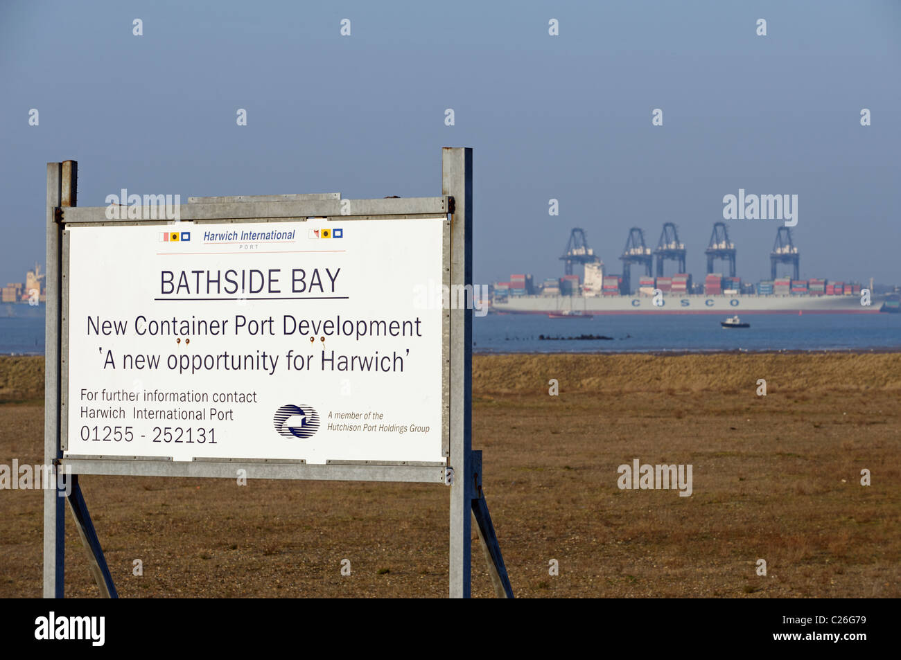 Bathside Bay (across the river from Felixstowe) where a new container ...