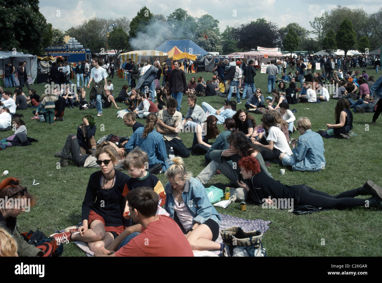 crowd scene at Summer festival Stock Photo - Alamy