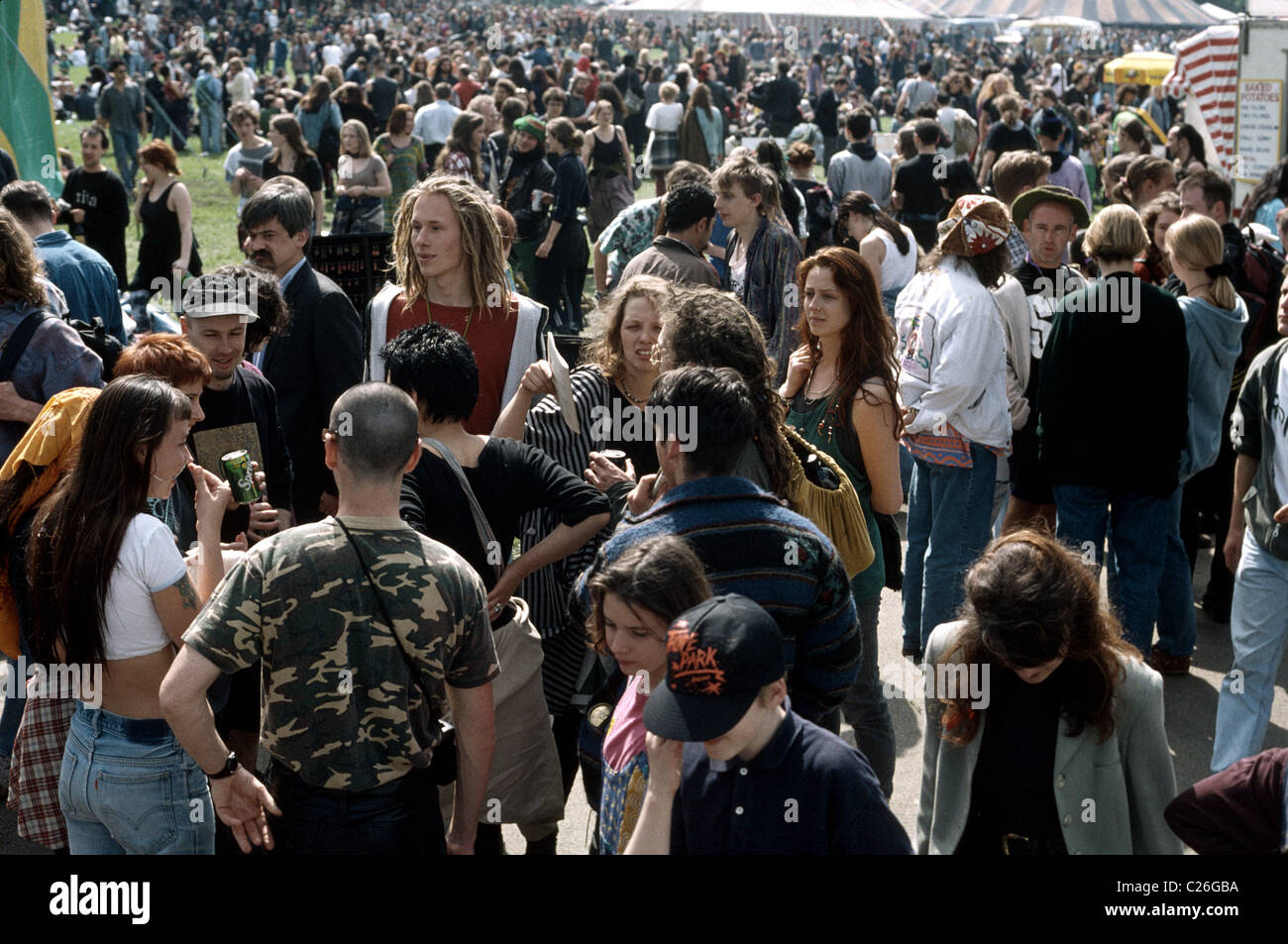 Crowd scene at a summer festival Stock Photo - Alamy