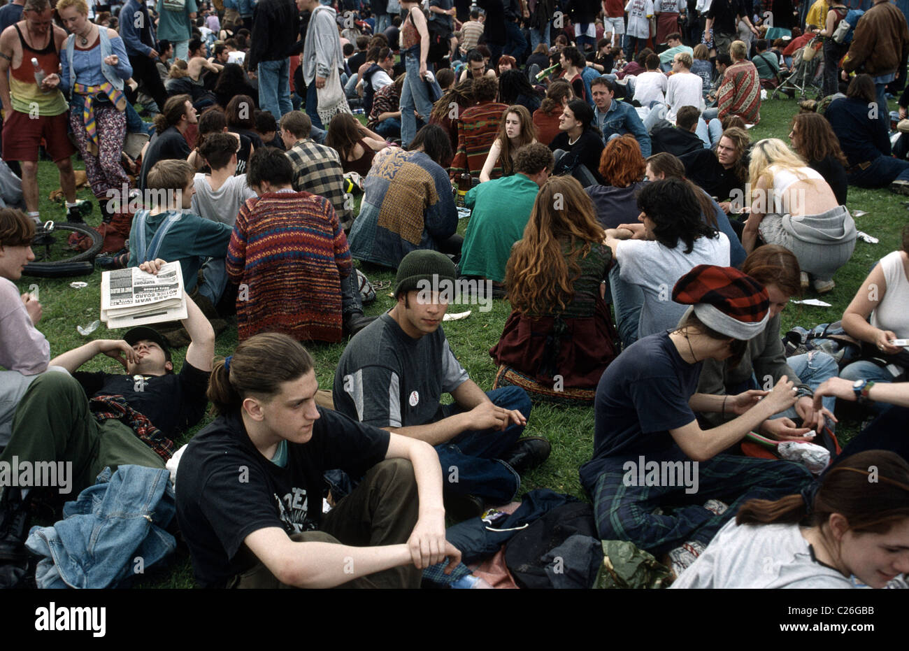 Crowd scene at a summer festival Stock Photo - Alamy
