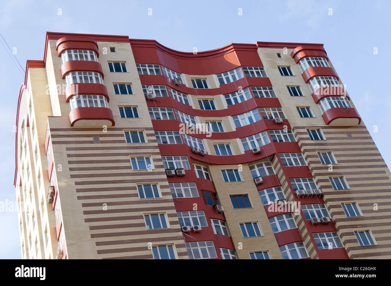new high-rise building of housing complex Stock Photo - Alamy