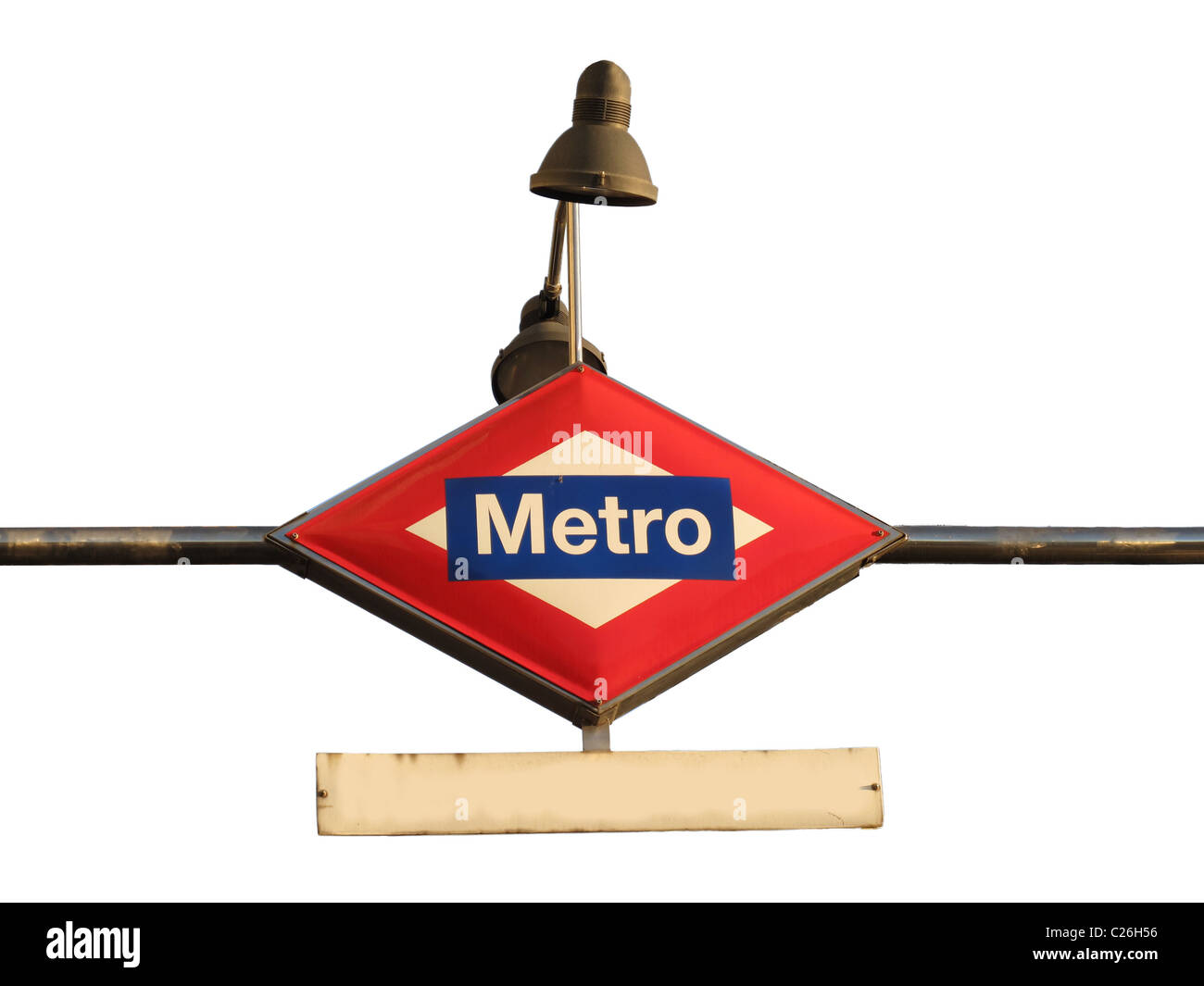 Poster of metro on a white background Stock Photo - Alamy
