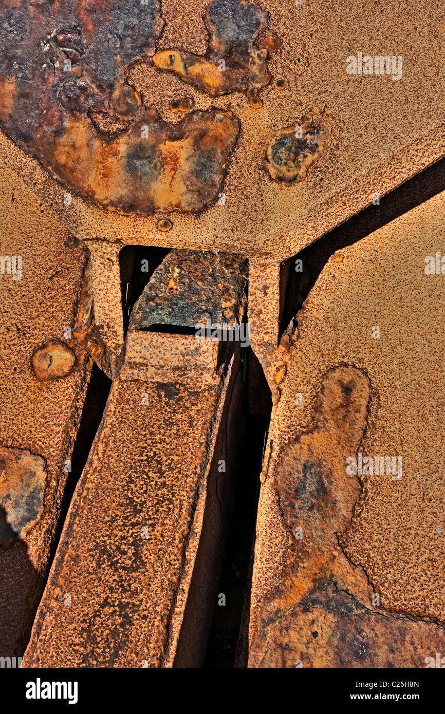 A rusty metal anchor Stock Photo - Alamy