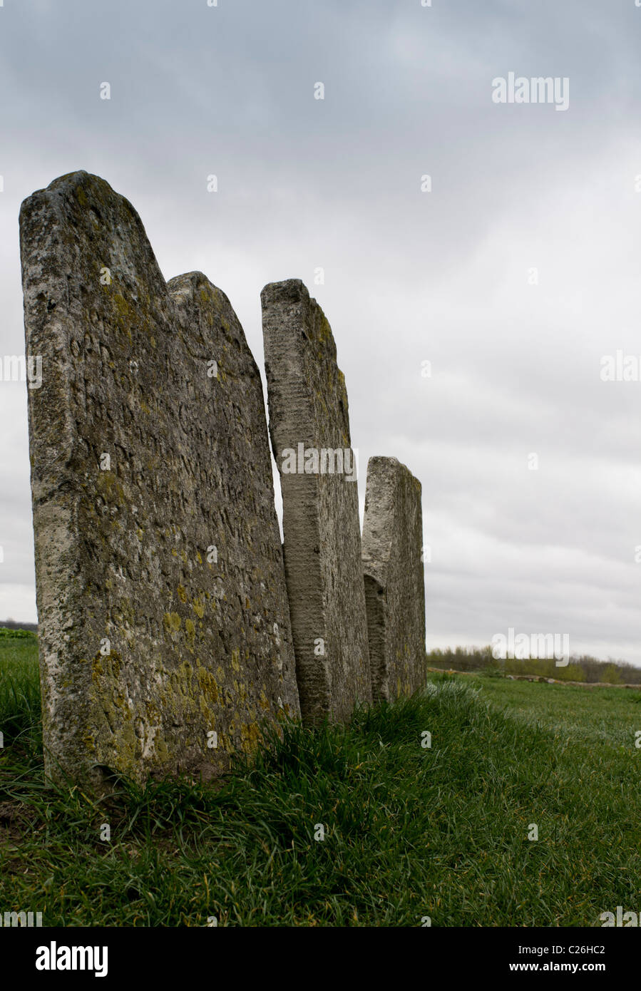 Four headstones hi-res stock photography and images - Alamy