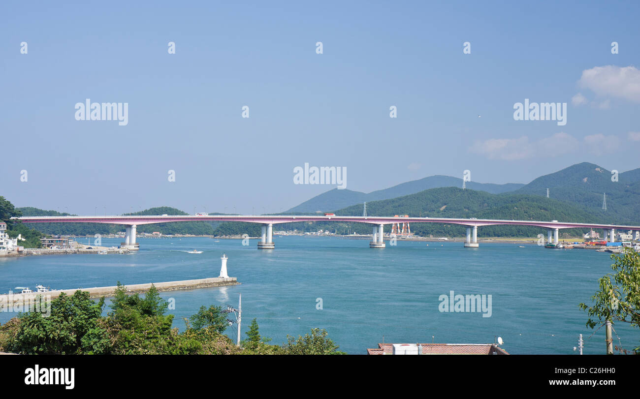 New Geoje Grand Bridge panorama, Tongyeong, South Korea Stock Photo - Alamy