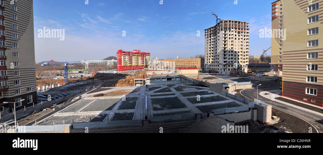Cranes and building construction Stock Photo - Alamy
