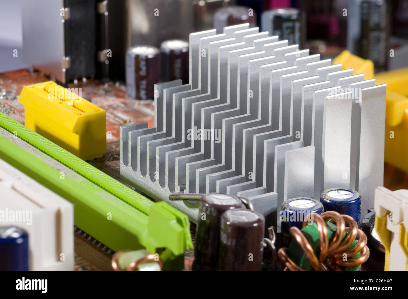 electrical circuit with devices designed for personal computer Stock ...