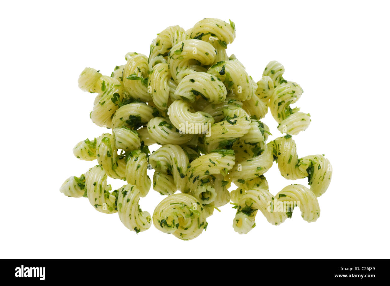 object on white - food color pasta Stock Photo - Alamy