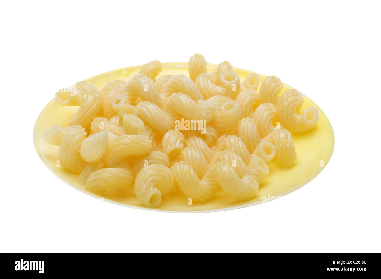 object on white - food color pasta Stock Photo - Alamy