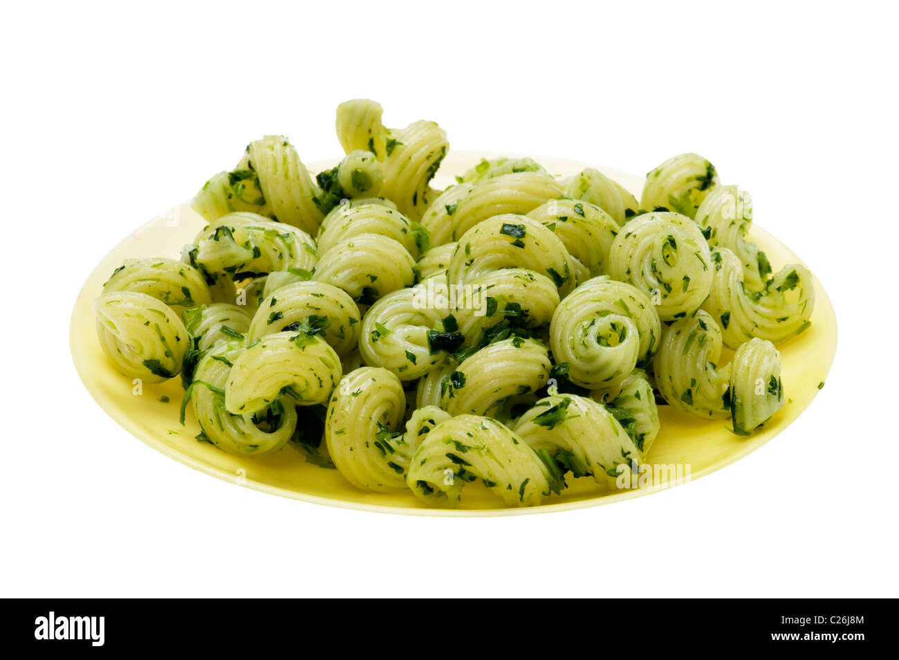 object on white - food color pasta Stock Photo - Alamy