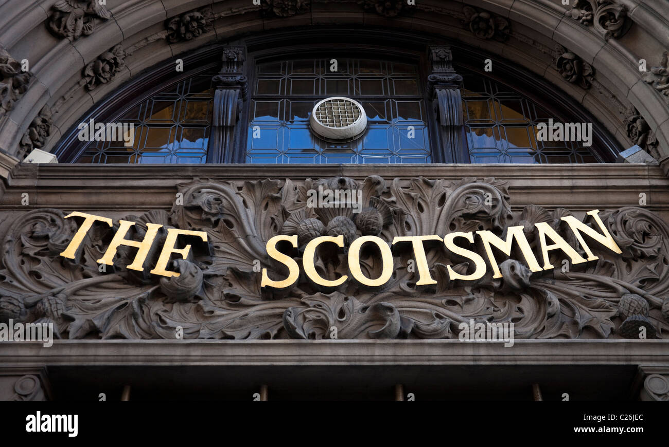 The Scotsman building sign which was the old Scottish newspaper ...