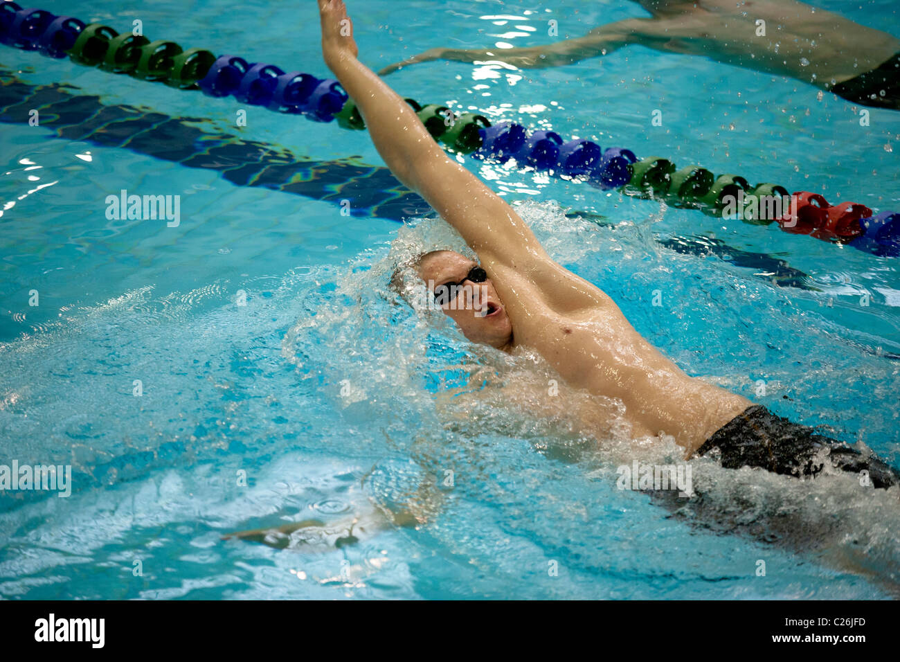 Backstroke swimmer hi-res stock photography and images - Alamy