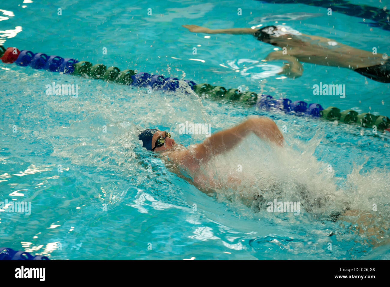 Backstroke swimmer hi-res stock photography and images - Alamy