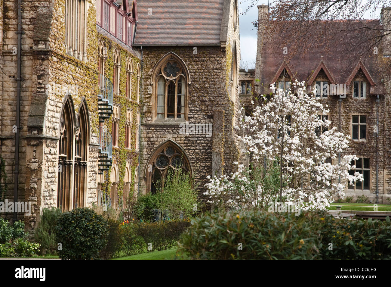 Cheltenham Ladies College - courtyard - in Springtime - with a ...