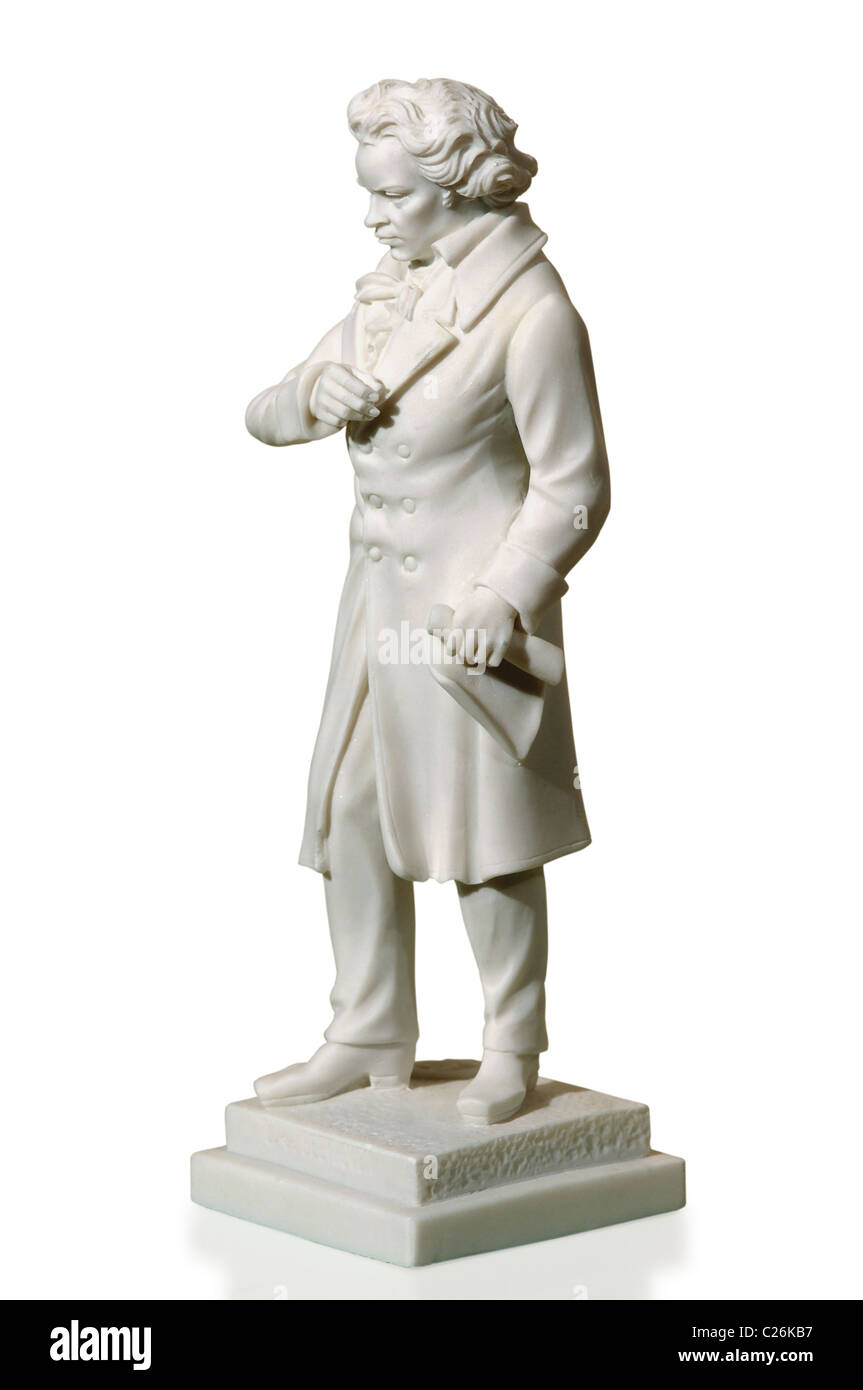 plaster statues on the isolated background Stock Photo - Alamy