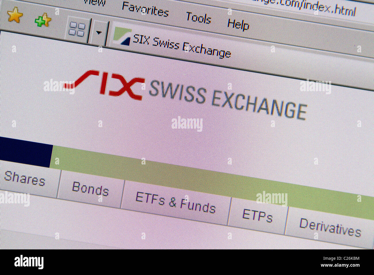 swiss exchange website Stock Photo - Alamy