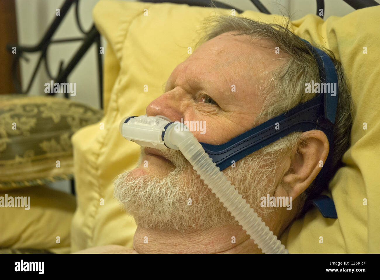Patient being tested for sleep abnormalities in Gainesville Florida ...