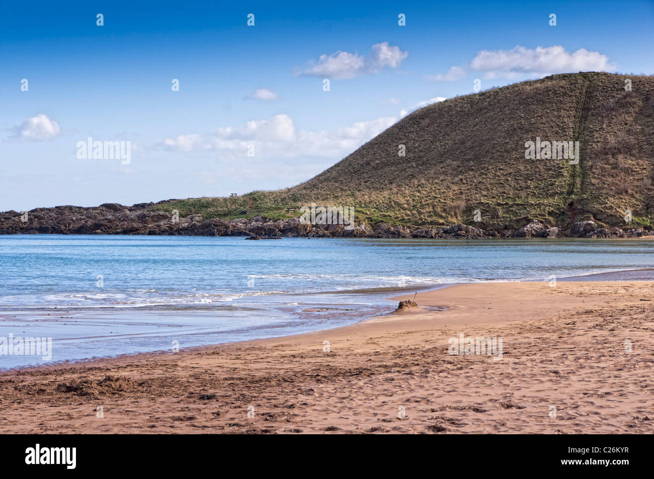 Coldingham Beach and bay, Scottish Borders, UK Stock Photo - Alamy