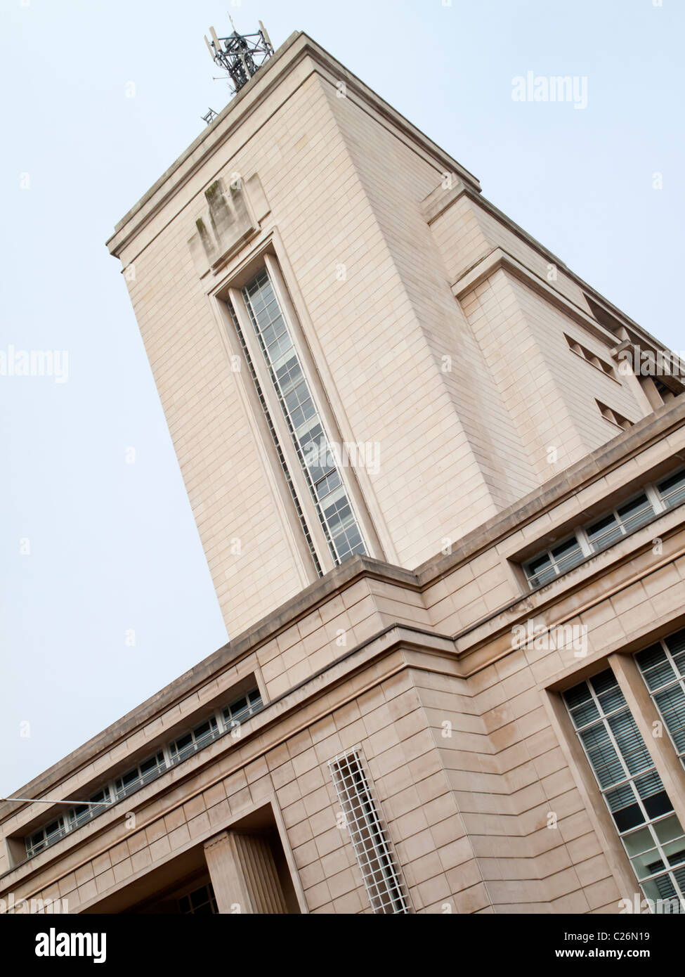 Detail of the Newton Building part of the campus of Nottingham Trent ...