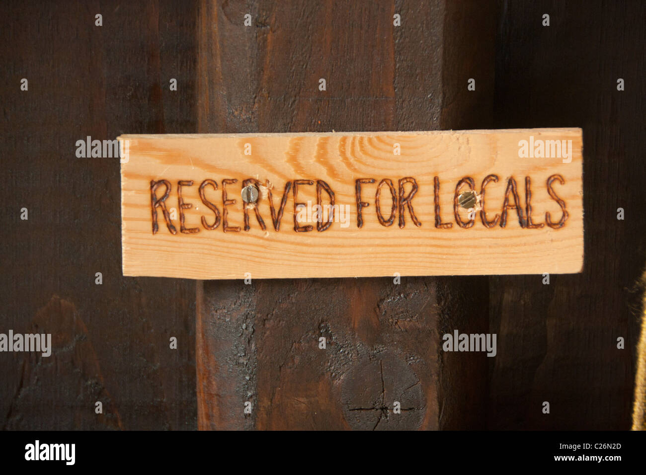 Locals only sign hi-res stock photography and images - Alamy