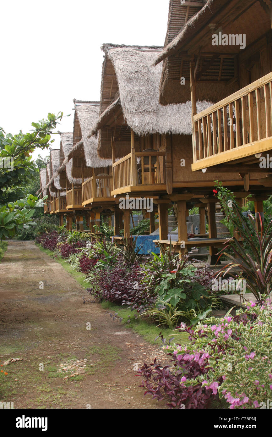 Row of rice barn style bungalows Stock Photo - Alamy