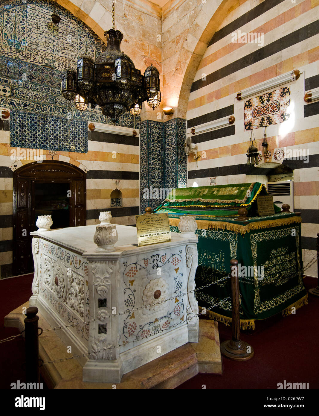 Mausoleum of Saladin ( Salah ad Din ) next to Umayyad Mosque Muslim Old ...