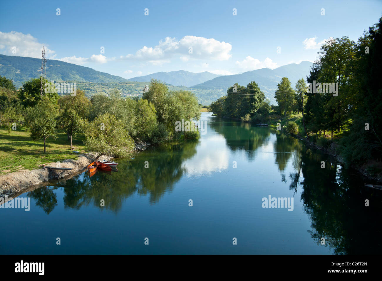 River Lim from Plavsko Lake Plav Montenegro Stock Photo - Alamy