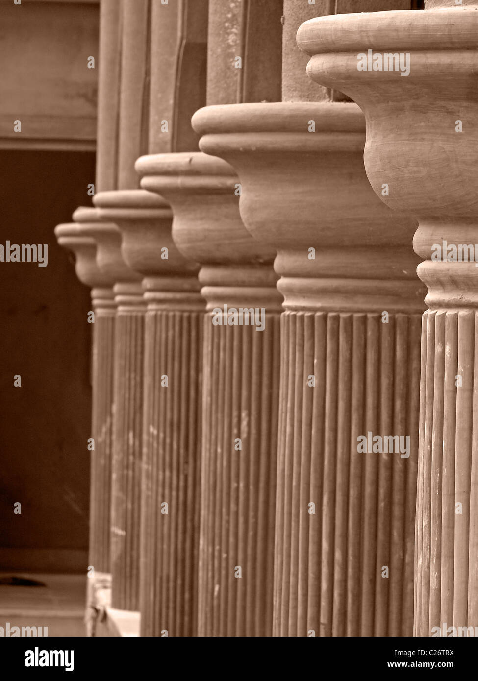 Row of columns Stock Photo - Alamy